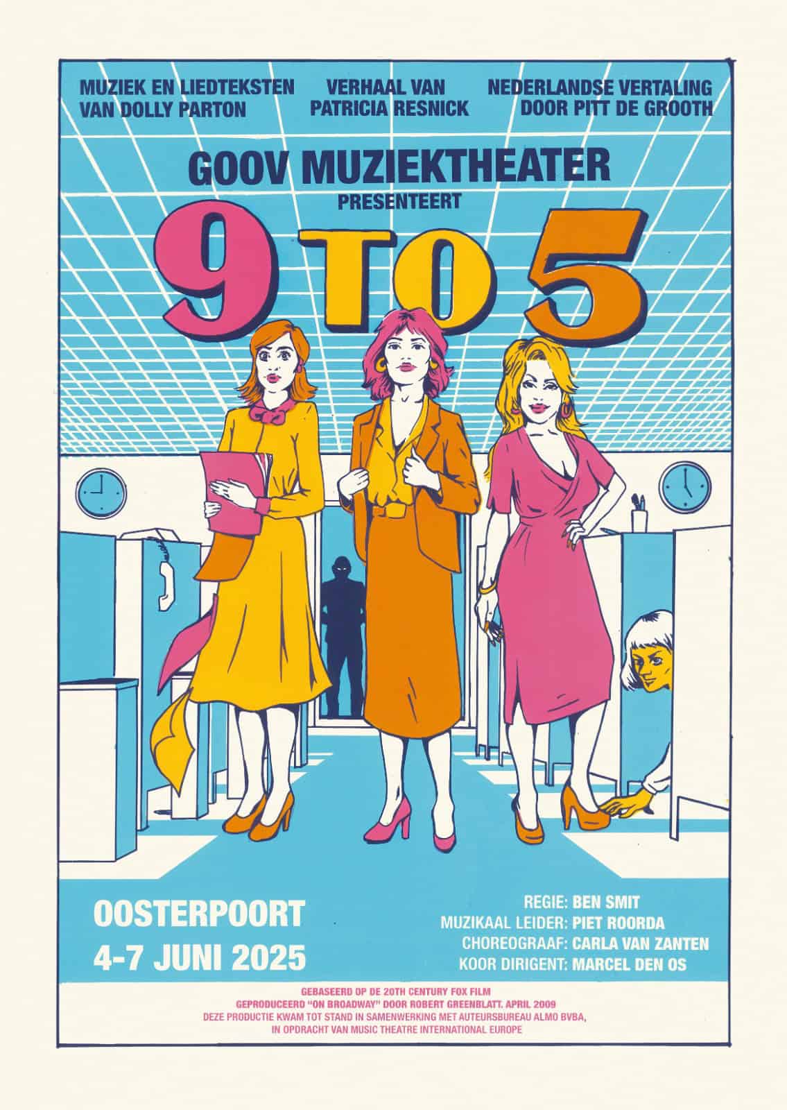 GOOV Muziektheater speelt musical '9 to 5' in De Oosterpoort in ...